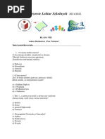 Test Diagnostyczny Z Języka Polskiego Klasa 7 Wsip | PDF