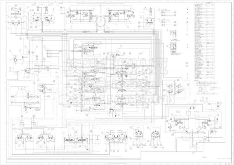 CX130B 液压原理图 | PDF