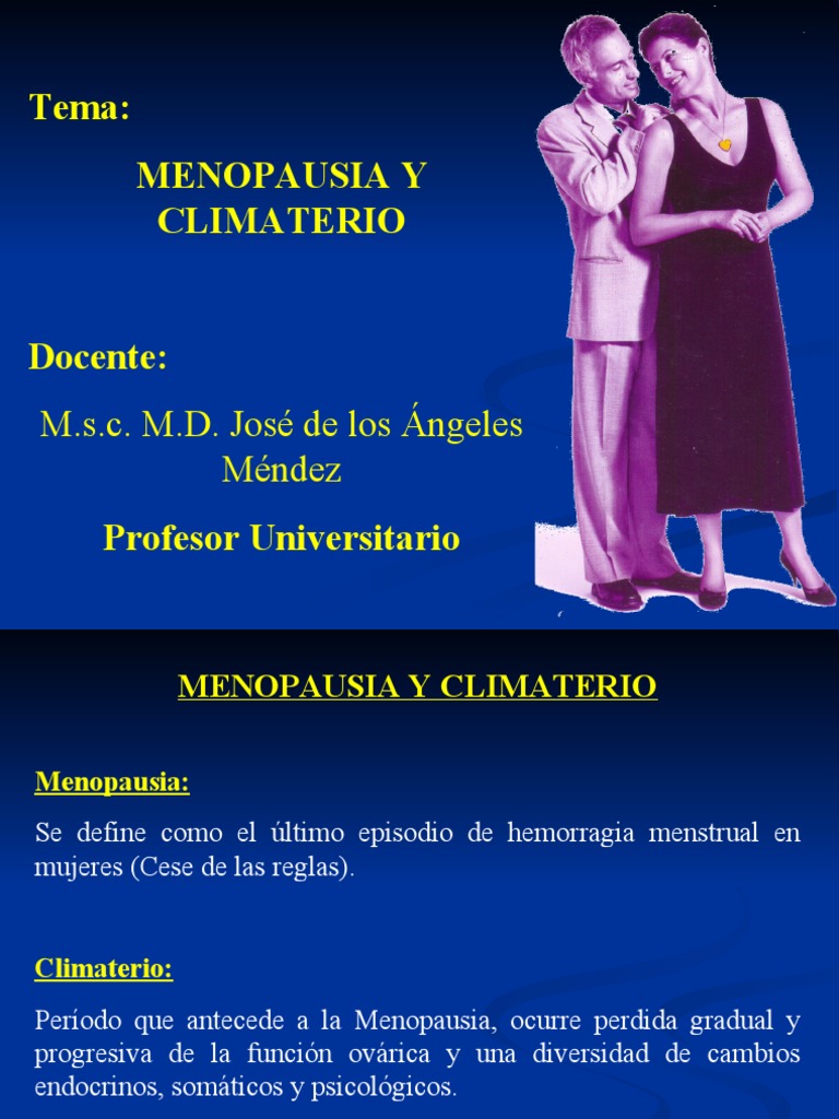 Tema5 - Menopausia y Climaterio | PDF