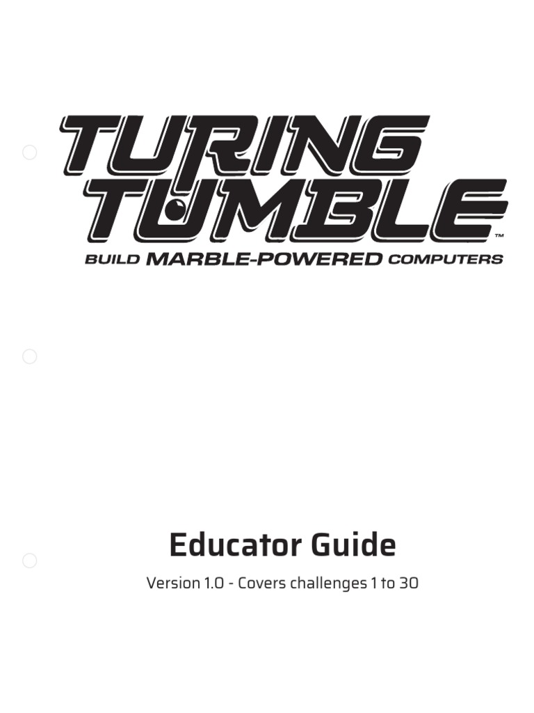 Turing Tumble Educator Guide 1 - 0 | PDF | Printed Circuit Board | Switch