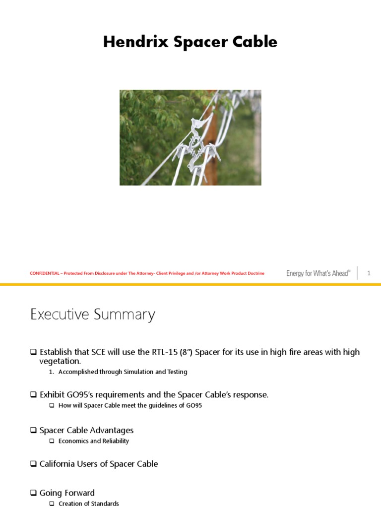 Hendrix Spacer Cable System Overview | PDF | Insulator (Electricity ...