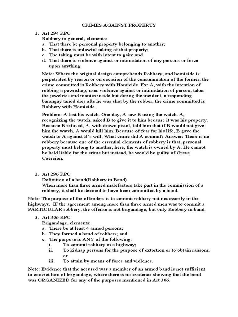 CRIMES-AGAINST-PROPERTY | PDF