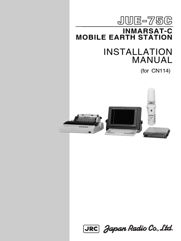 Jue-75c Inmarsat-C Mobile Earth Station Installation Manual | PDF ...