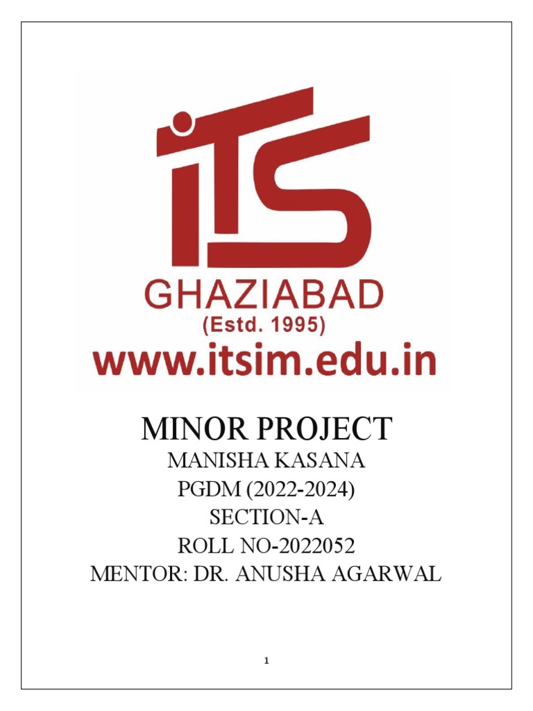 Manisha Minor Project | PDF | Banks | Market (Economics)