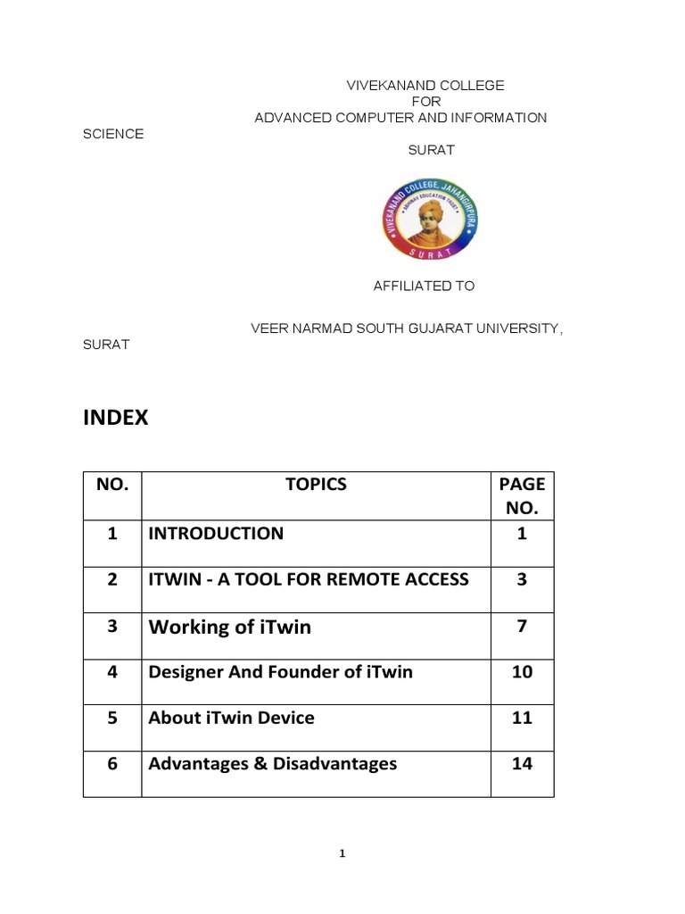 Index: Working of Itwin | PDF | Usb | Computer File
