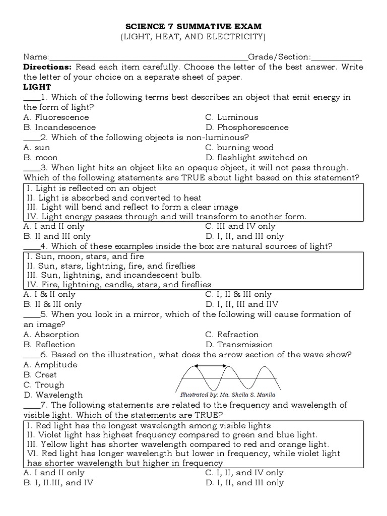 Grade 7 Science 3rd Quarter Exam | PDF