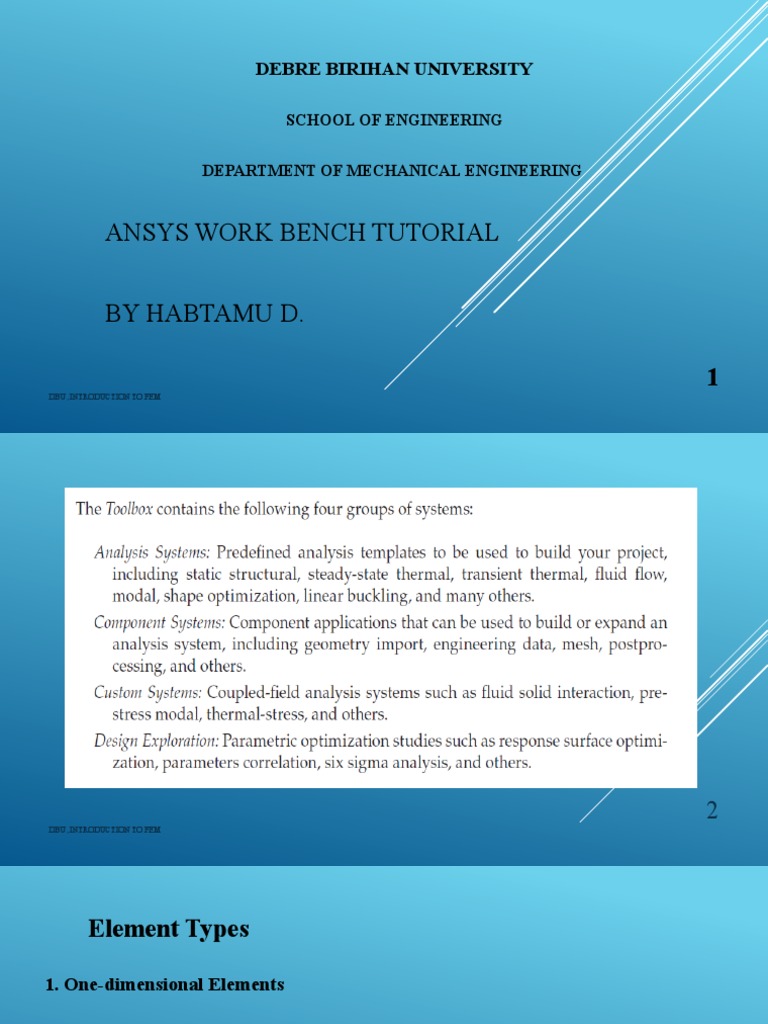 Ansys Workbench | PDF