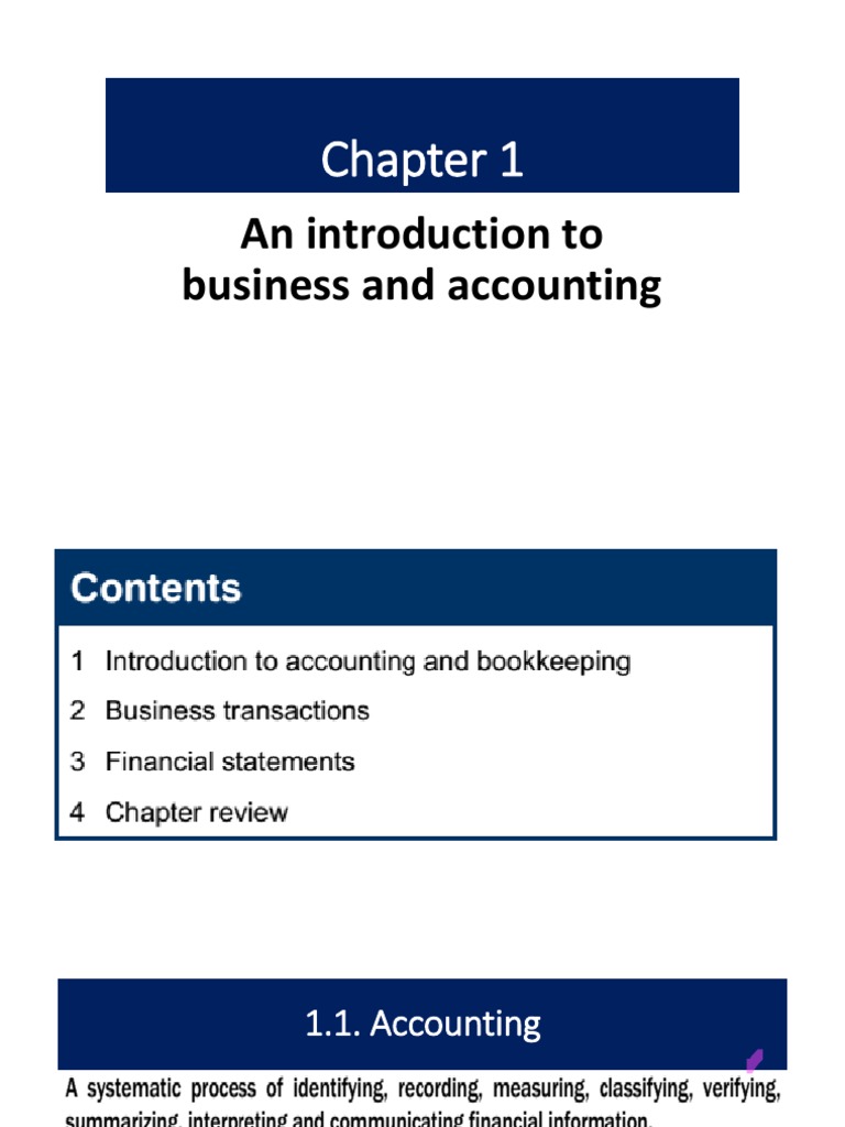 An Introduction To Business and Accounting | PDF | Expense | Bookkeeping