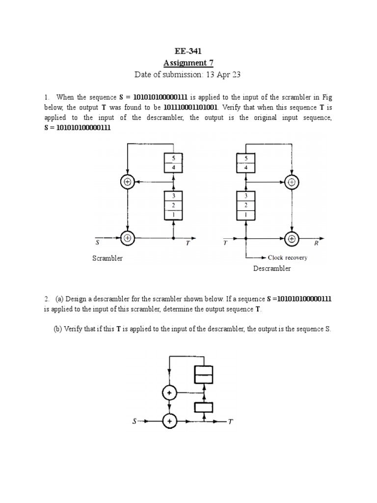 Assignment 7 (EE 341) | PDF