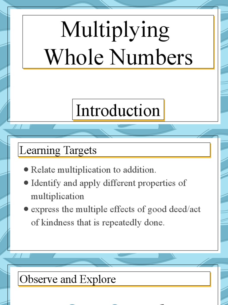 Properties of Multiplication | PDF | Multiplication | Elementary Mathematics