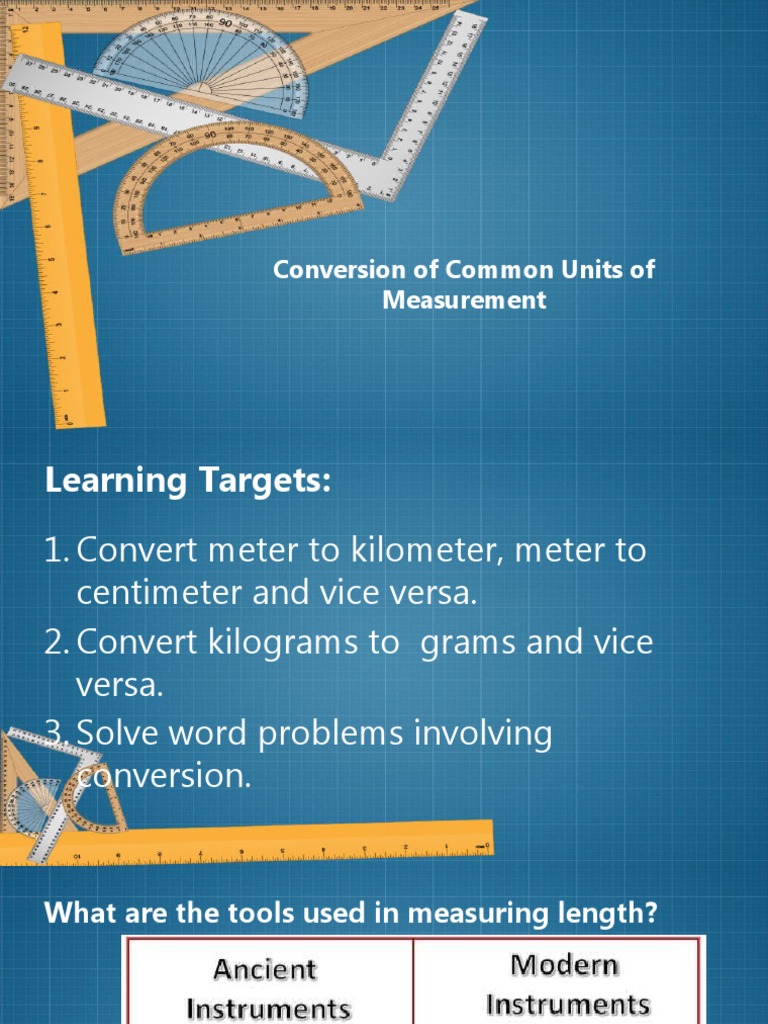 Conversion of Common Units of Measurement | Download Free PDF | Metre ...