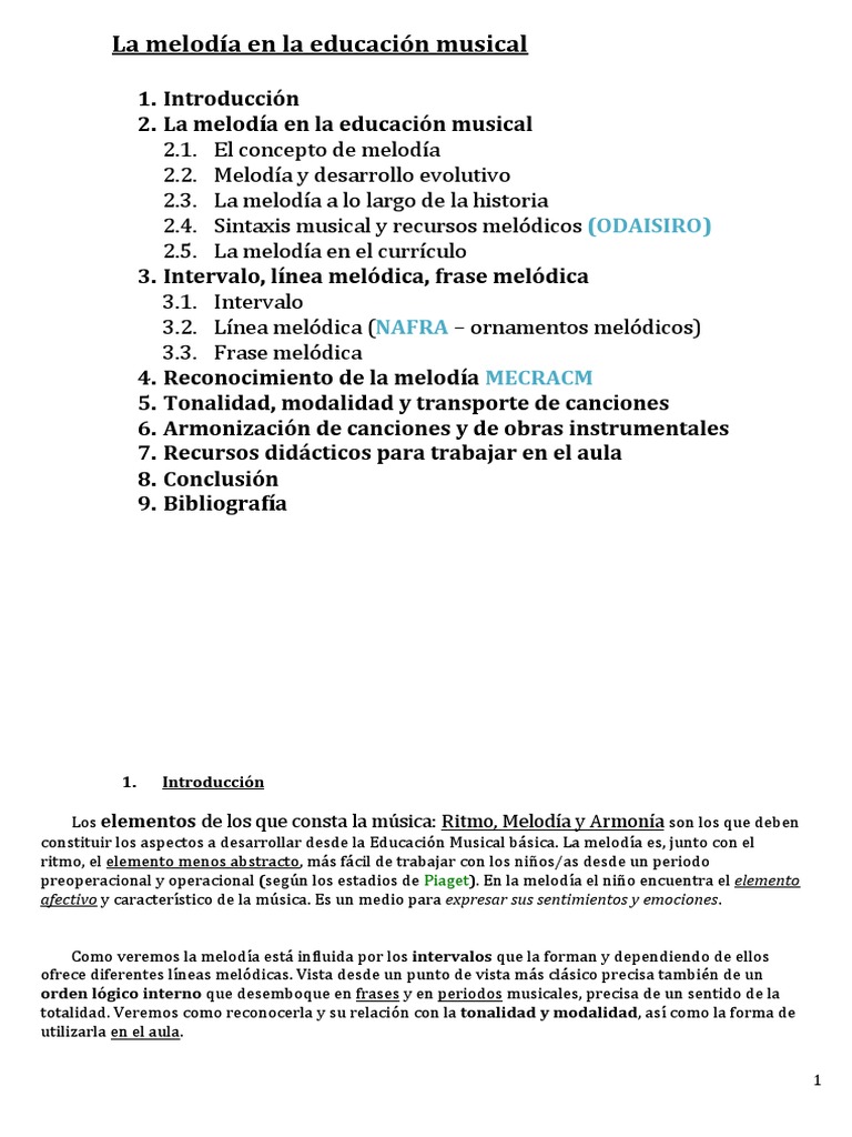 La Melodía | PDF | Acorde (Música) | Melodía