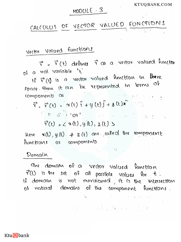 Calculus Module 3 Class Notes Ktuqbank Kqb Ktuqbank Pdf 
