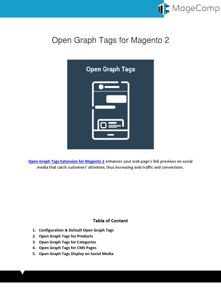 Open Graph Tags For Magento 2 | PDF | Tag (Metadata) | Metadata