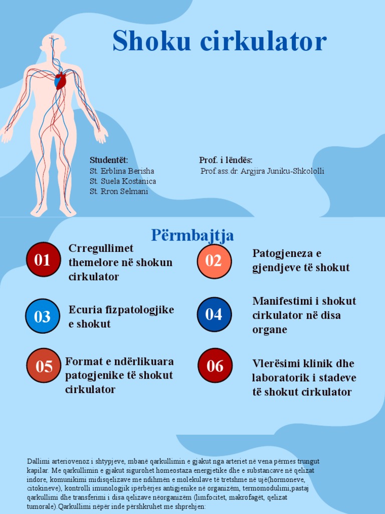 Patofiziologji - GJENDJA E SHOKUT | PDF