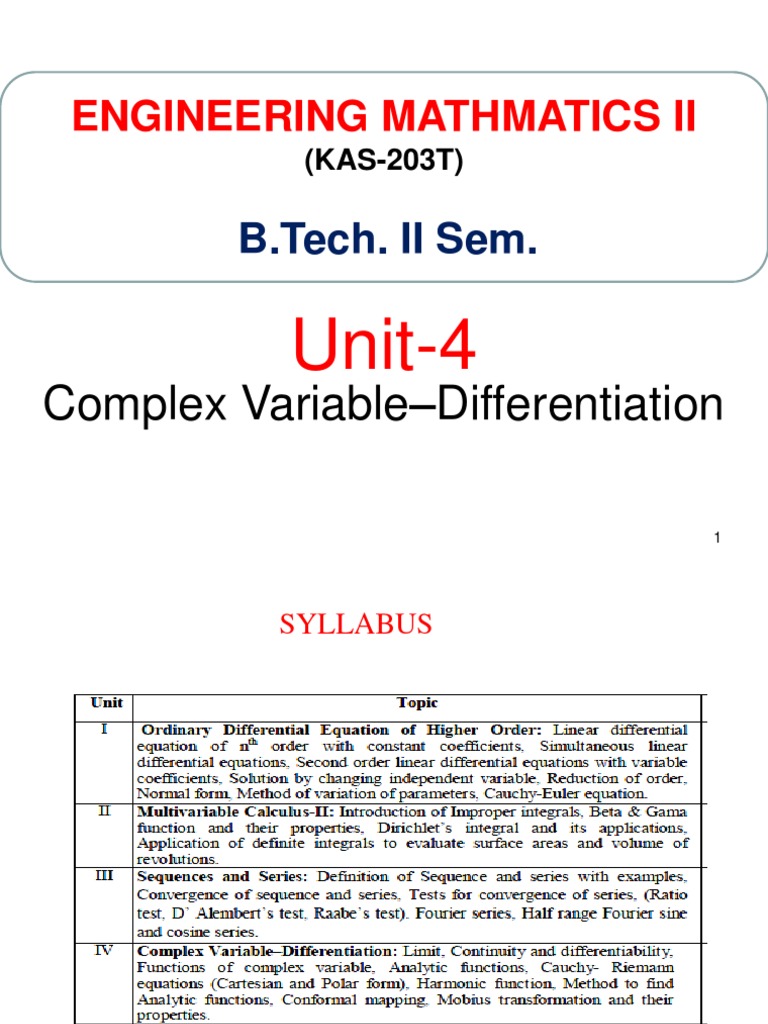 Engineering Mathmatics Ii: B.Tech. II Sem | PDF