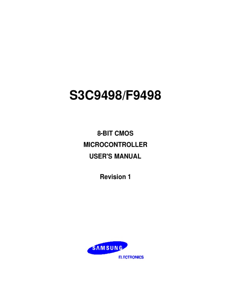 Samsung S3F9498XZZ SO98 Datasheet | Download Free PDF | Microcontroller ...