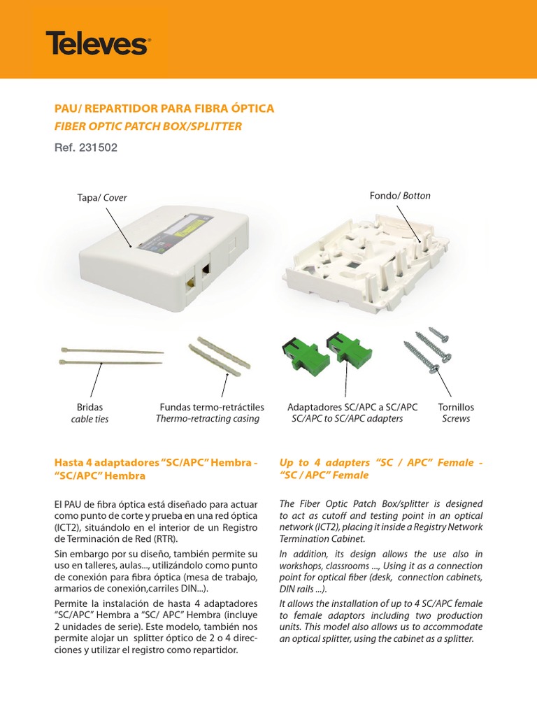 Pau Televes | PDF | Infraestructura de Telecomunicaciones | Equipo de ...
