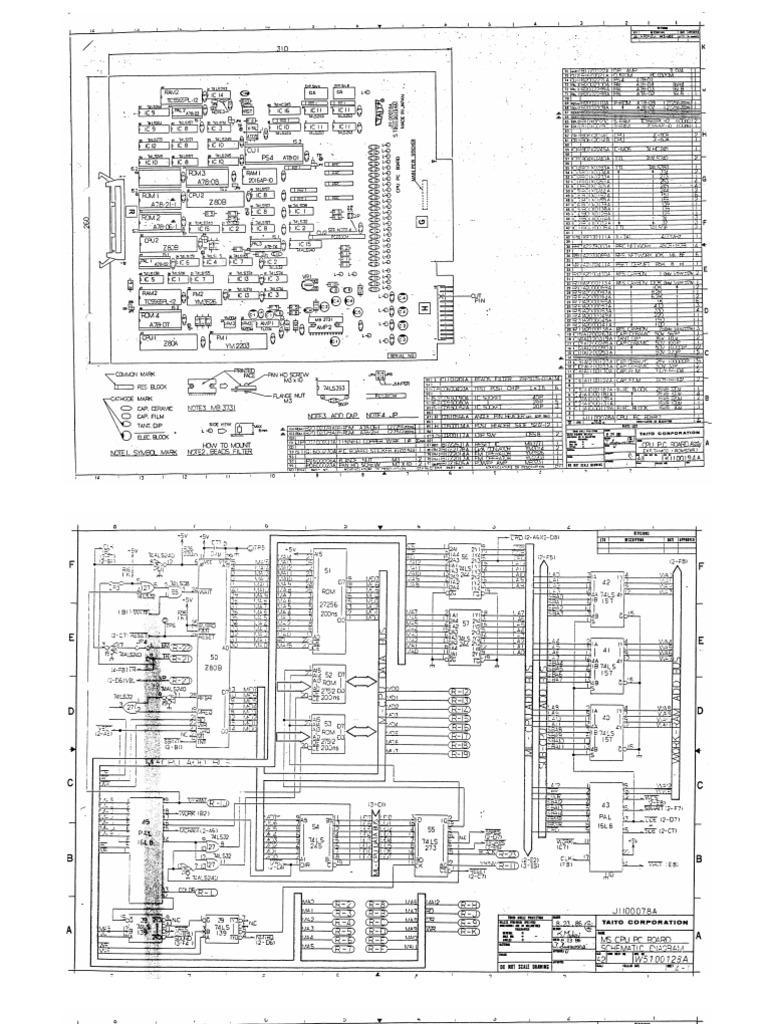 Bubble Bobble - Schematics - English | PDF
