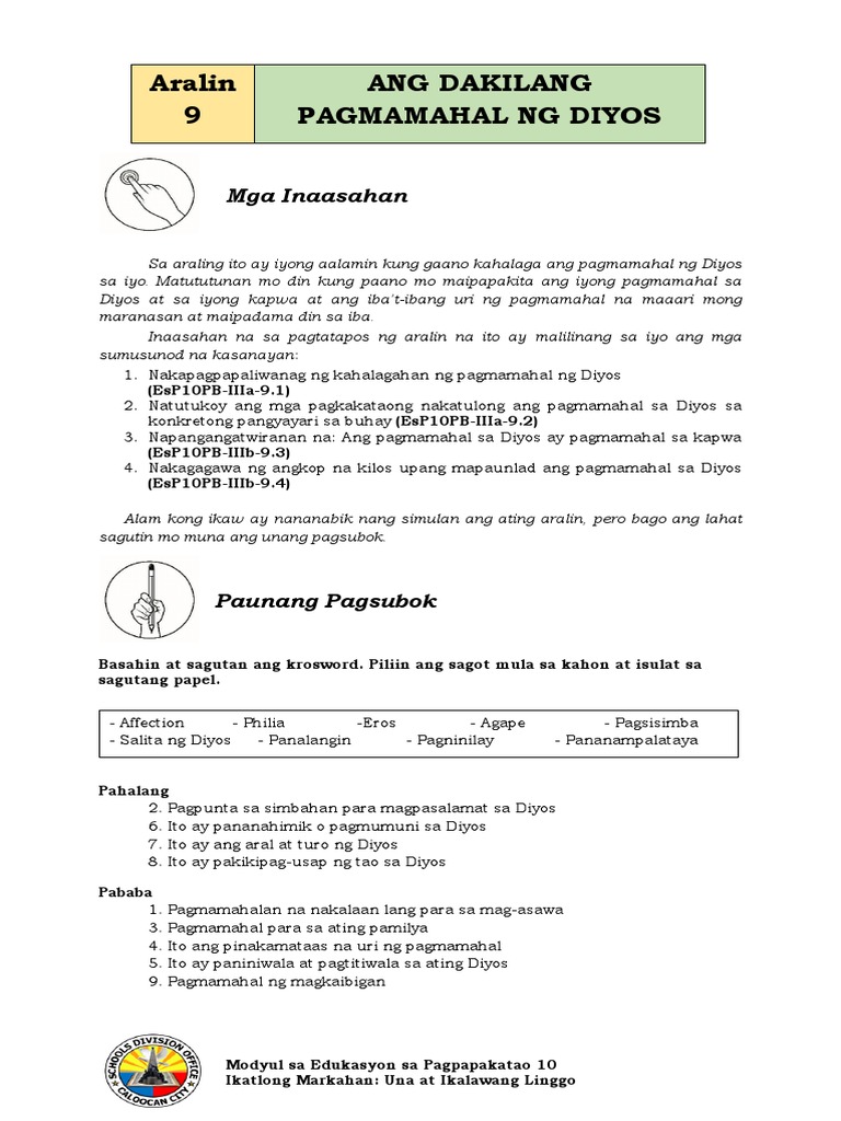 Esp 10 Q3 Mod 1 | PDF