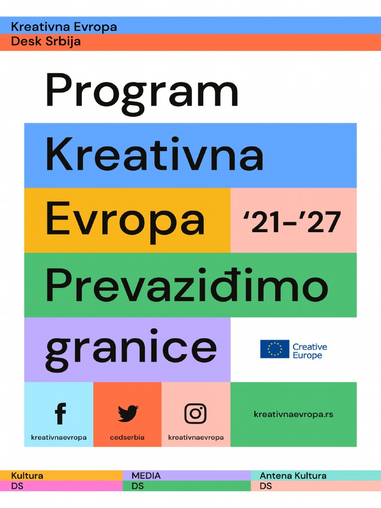 Kreativna Evropa JAN 23, Brosura, A5 Web | PDF
