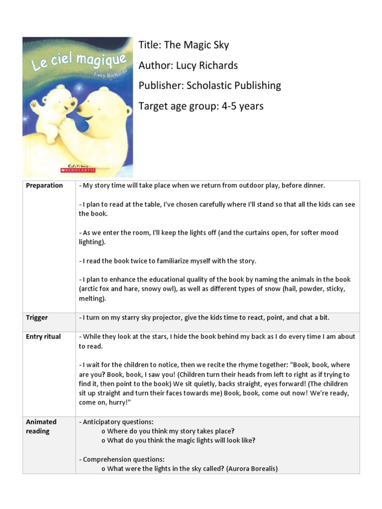 Reference - Story Time Routine | PDF