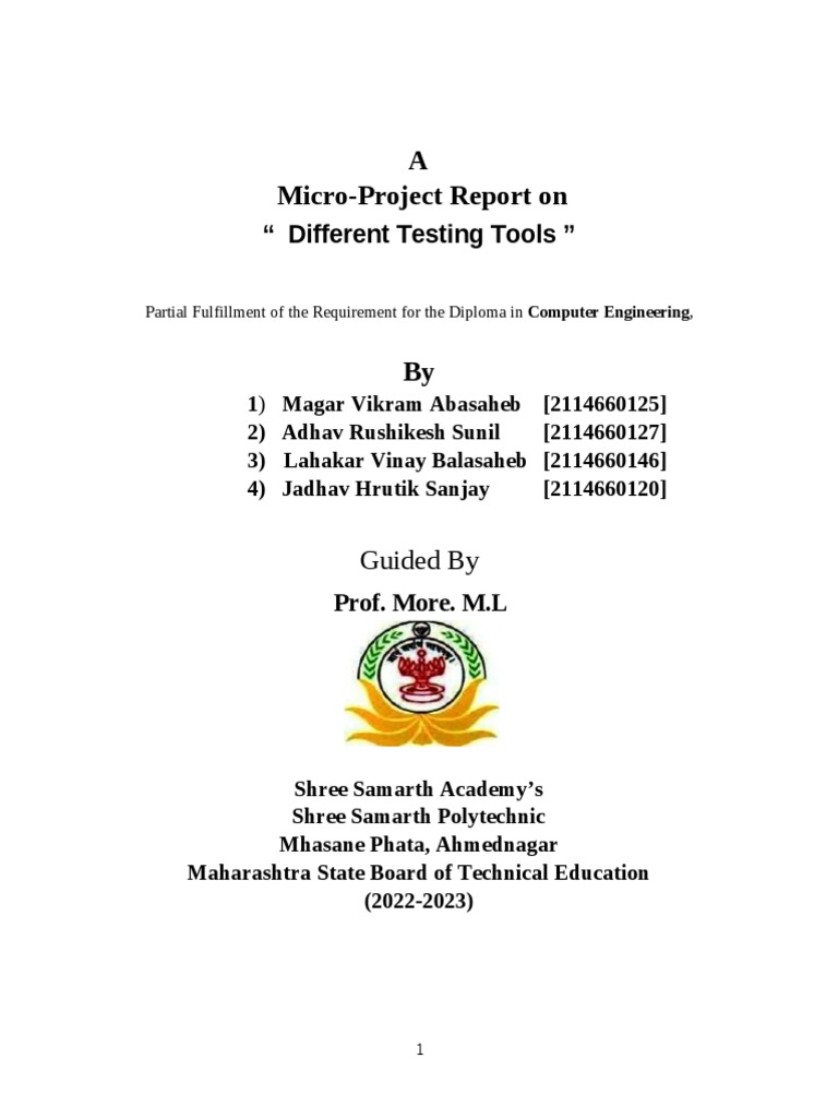 SEN Micro Project | PDF | Selenium (Software) | Information Technology