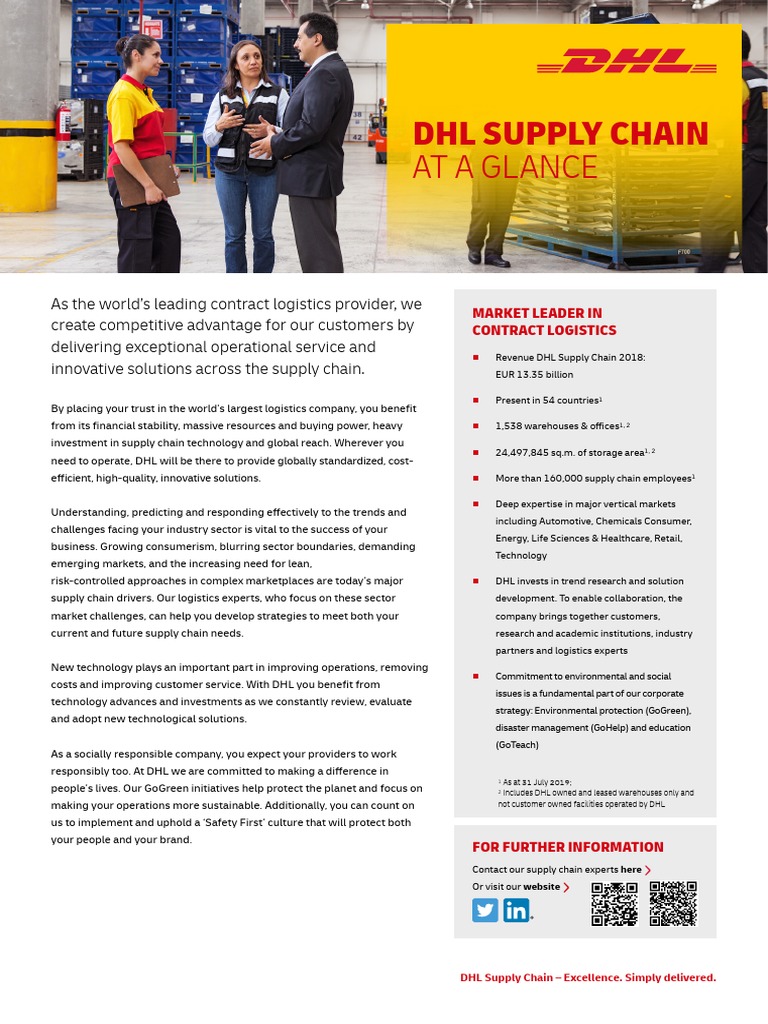 DHL Supply Chain Fact Sheet | PDF | Logistics | Supply Chain