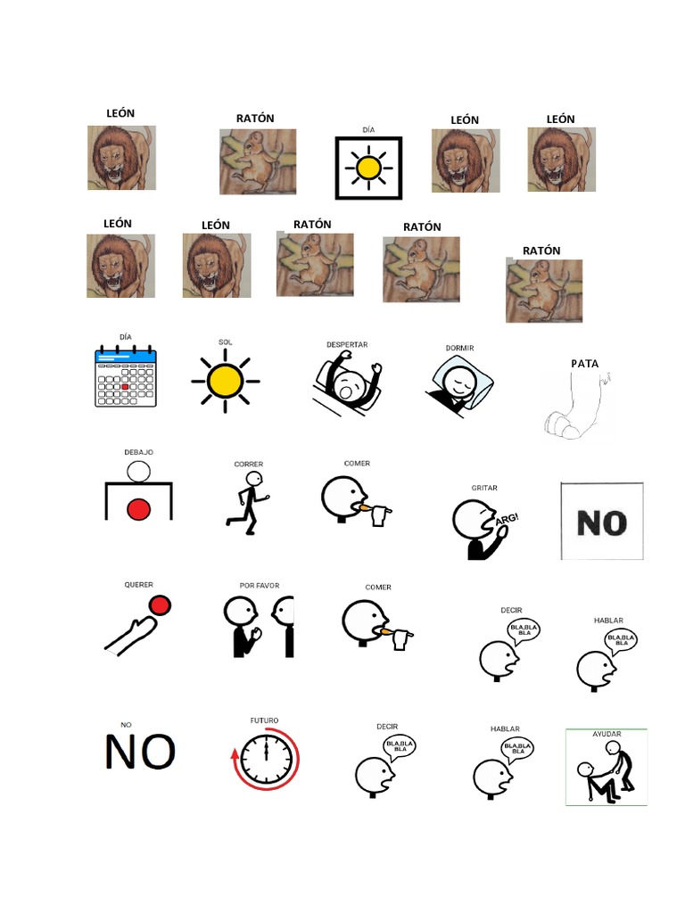 Pictogramas para Cuento Adaptado SPC | PDF