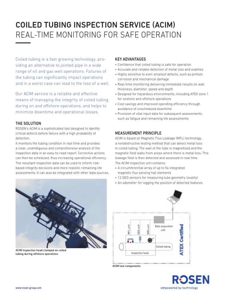 ROSEN Group - ACIM Service | PDF | Materials | Applied And ...