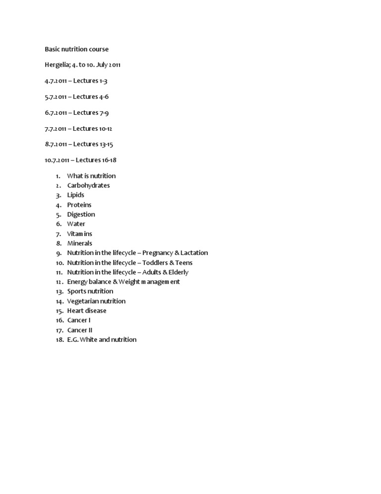 Wellsource Inc. Basic Nutrition Course | PDF | Self-Improvement | Wellness