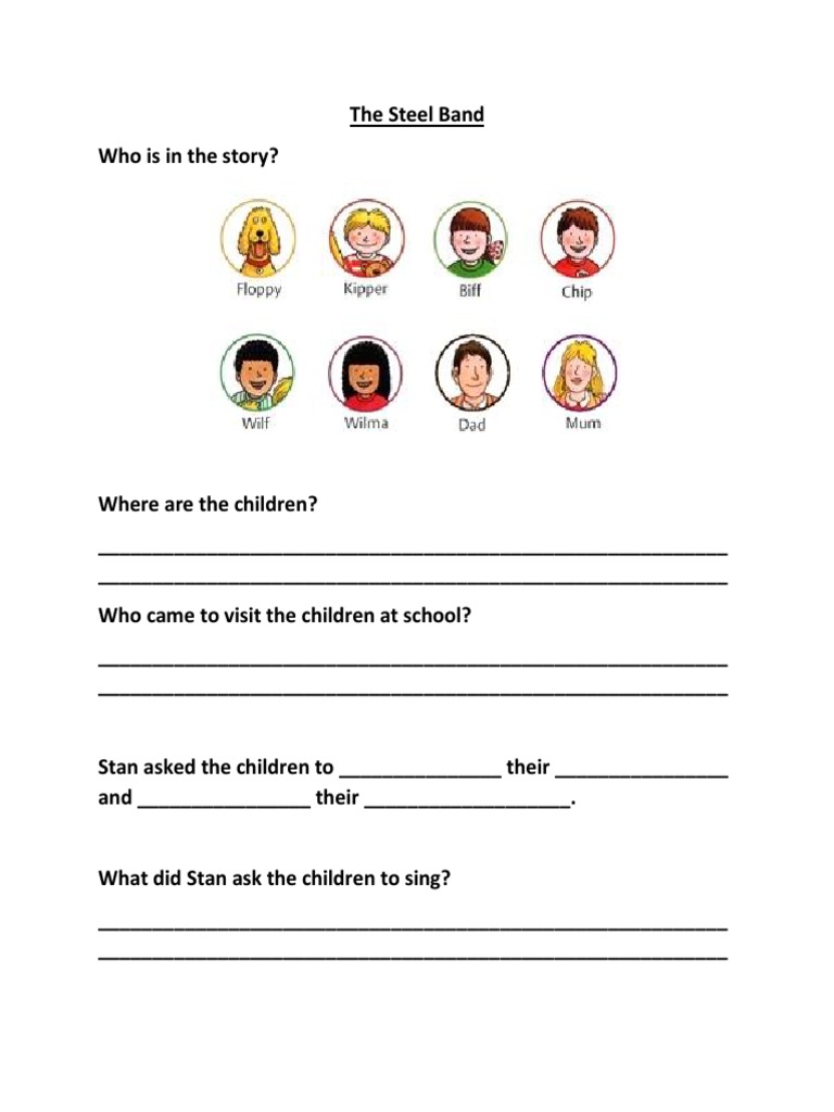 The Steel Band Worksheet | PDF