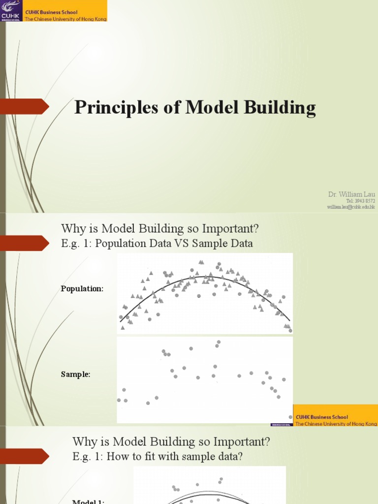 Principles of Model Building | PDF | Errors And Residuals | Coefficient ...