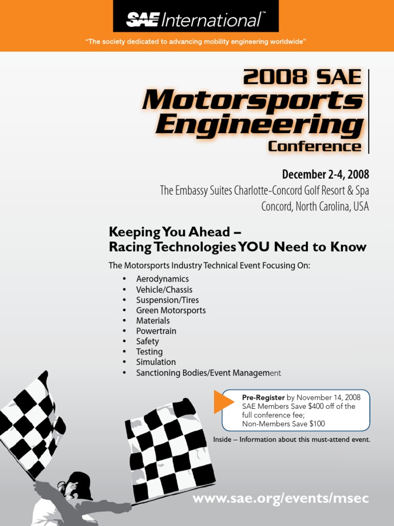 Brochure SAE | PDF | Auto Racing | Simulation