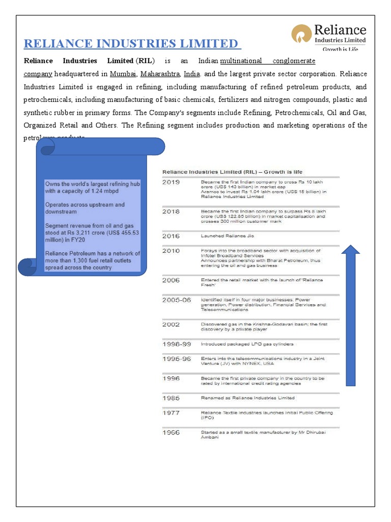 Overview of Reliance Industries Limited | PDF
