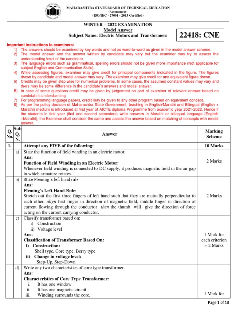 22418-2022-Winter-Model-Answer-Paper (Msbte Study Resources) | PDF ...