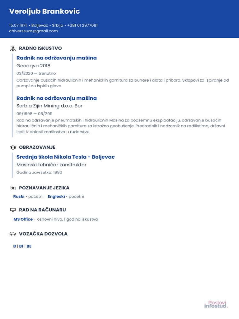 Veroljub Brankovic | PDF