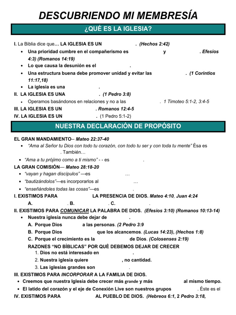 Descubriendo Mi Membresía: ¿Qué Es La Iglesia? | PDF | Salvación | Pecado