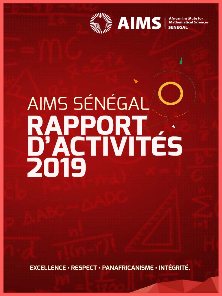 AIMS Senegal Annual Report 2019 | PDF