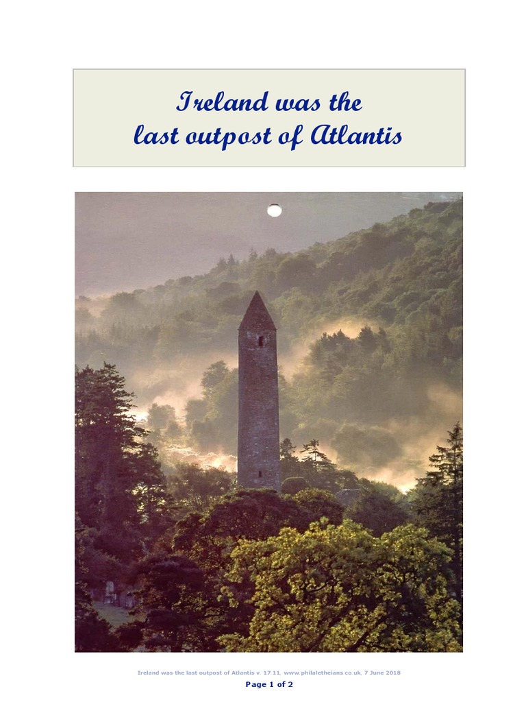 Ireland Was The Last Outpost of Atlantis by Helena Petrovna Blavatsky | PDF