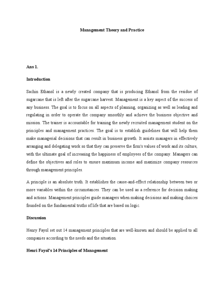 Management Theory and Practice 2b 252 | PDF | Science | Experiment