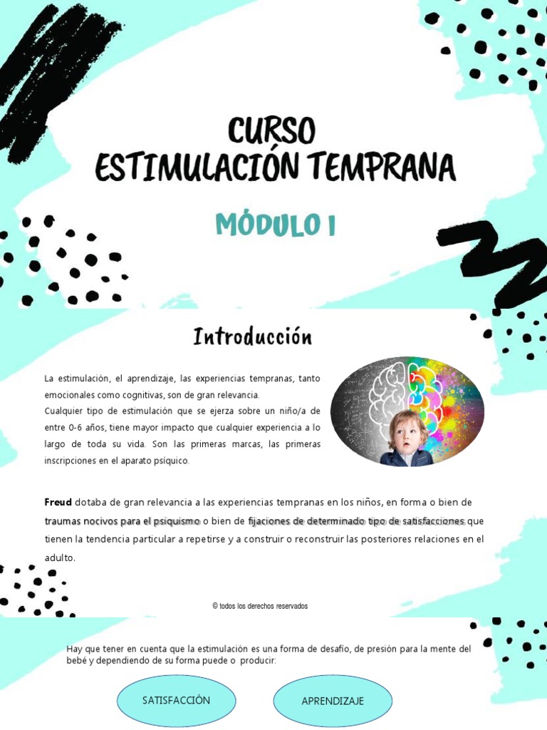 Curso Estimulacion Temprana Modulo 1 | PDF