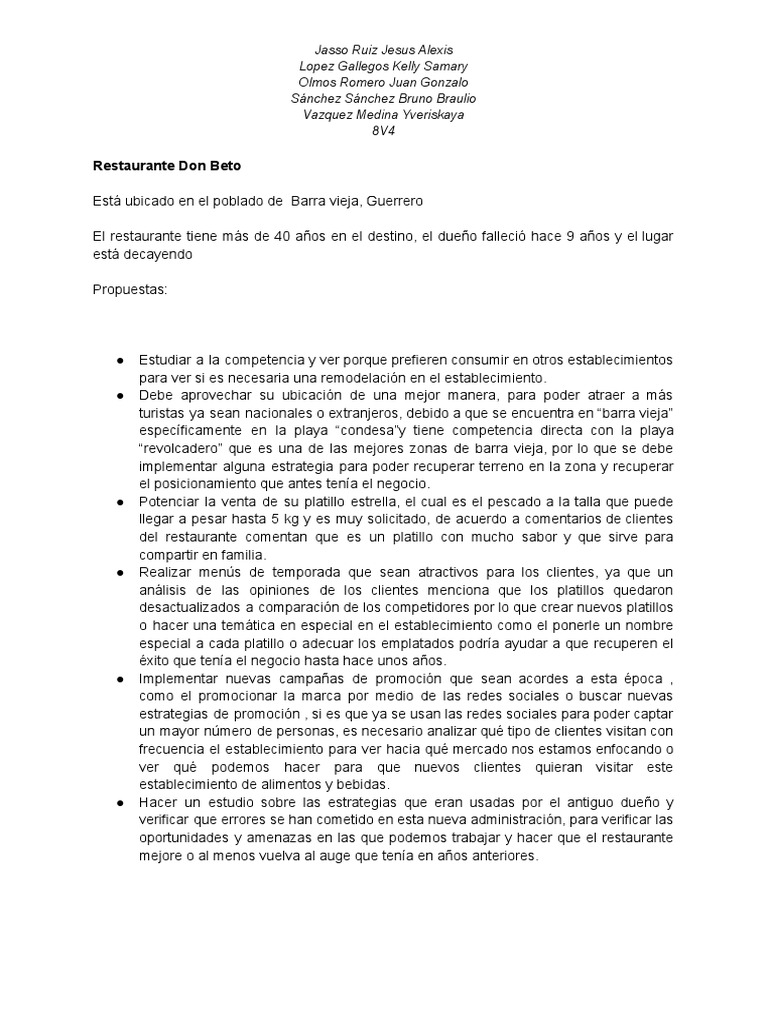Trabajo Acapulco Mercadotecnia | PDF