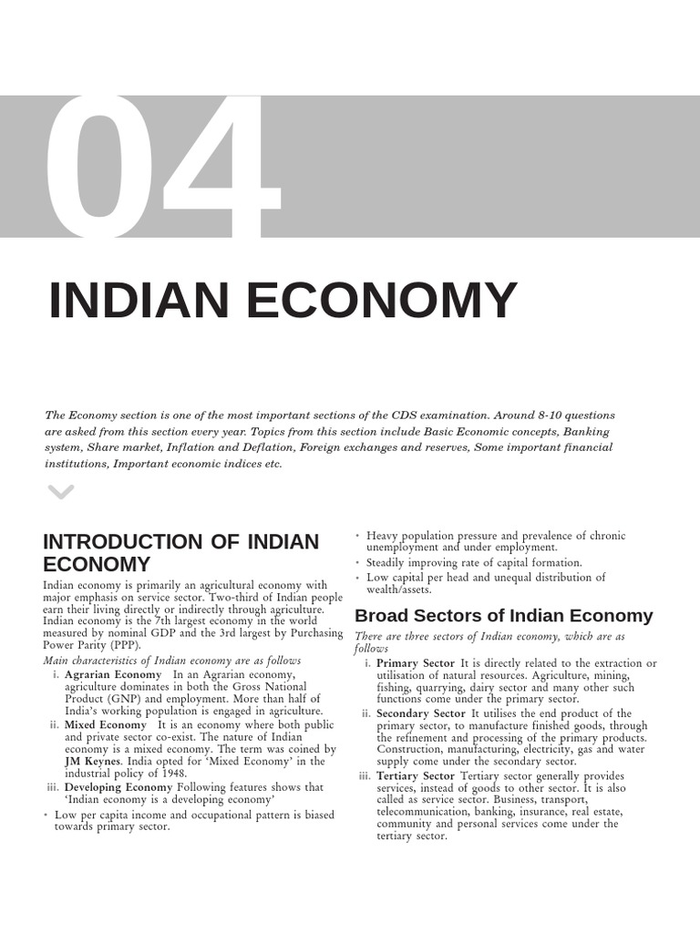 Introduction of Indian Economy | PDF