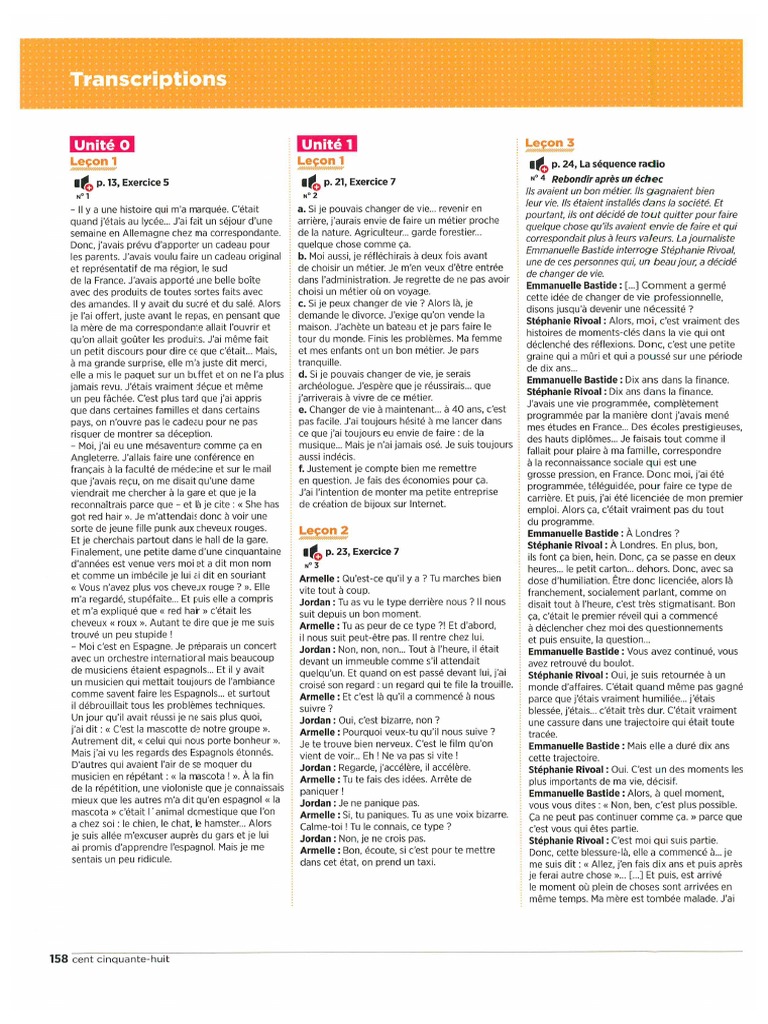 TENDANCES B2 - Livre - Transcription | PDF