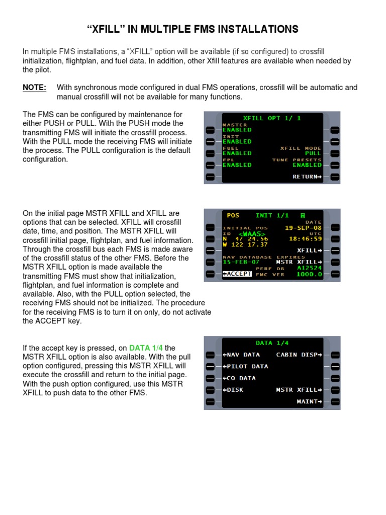 Crossfill in Multiple FMS Installations | PDF | Frequency Modulation | Software