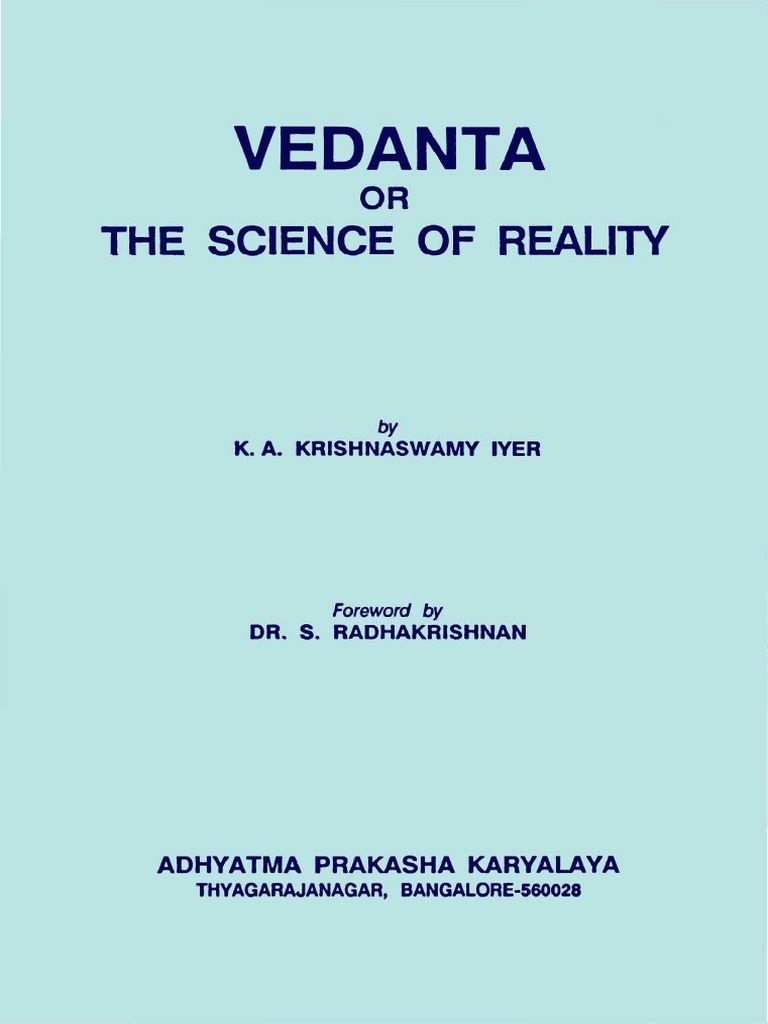 Vedanta: The Science of Reality | PDF