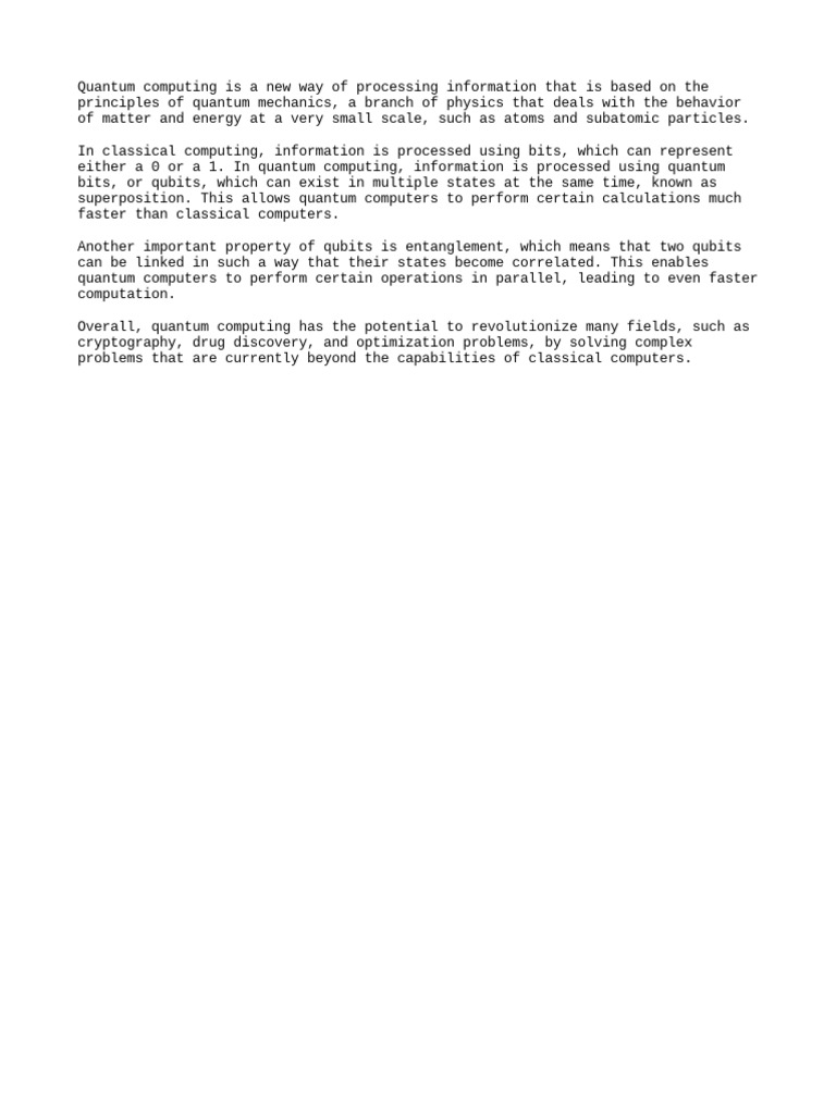 Quantum Computing Notes | PDF Quantum Computing Notes | PDF