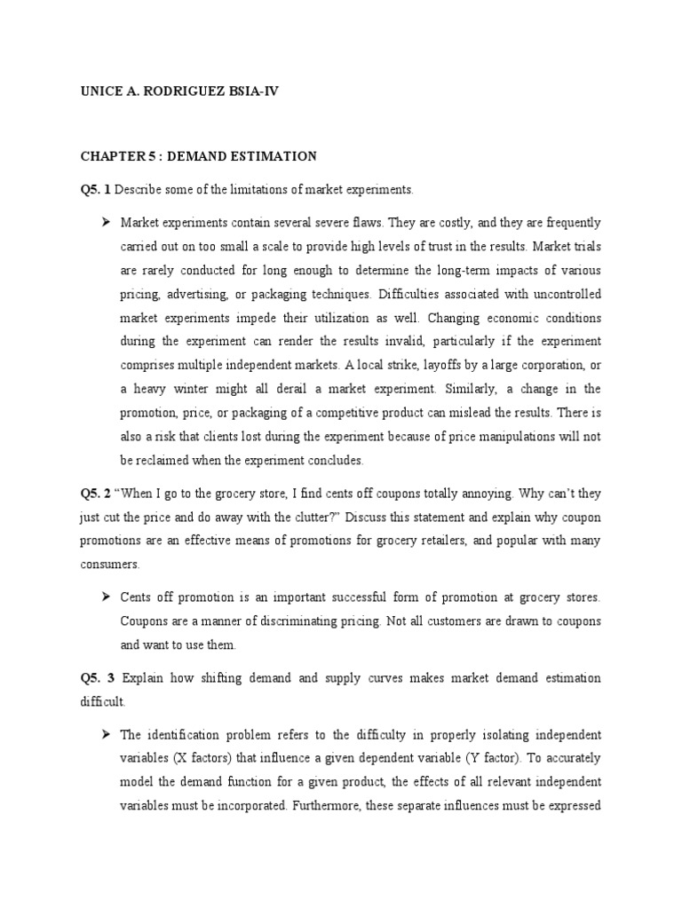 CHAPTER 5 (AutoRecovered) | PDF | Demand | Regression Analysis