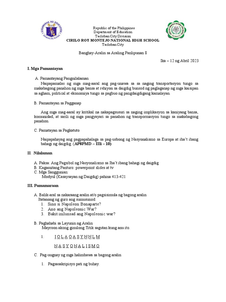 Lesson Plan 6 Pdf